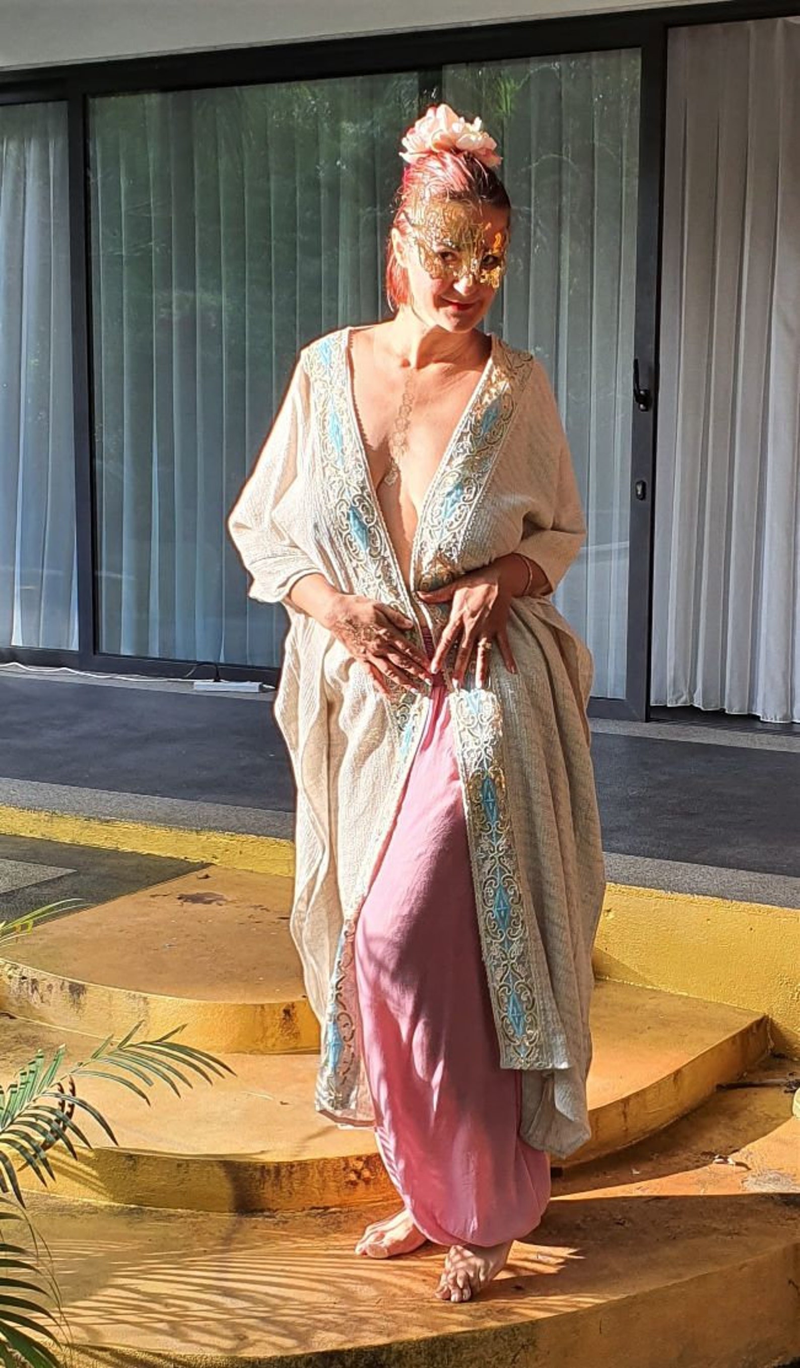 Organic Kimono Festival Robe Druid Cloak Evening Coat Shamaness Elegant ...