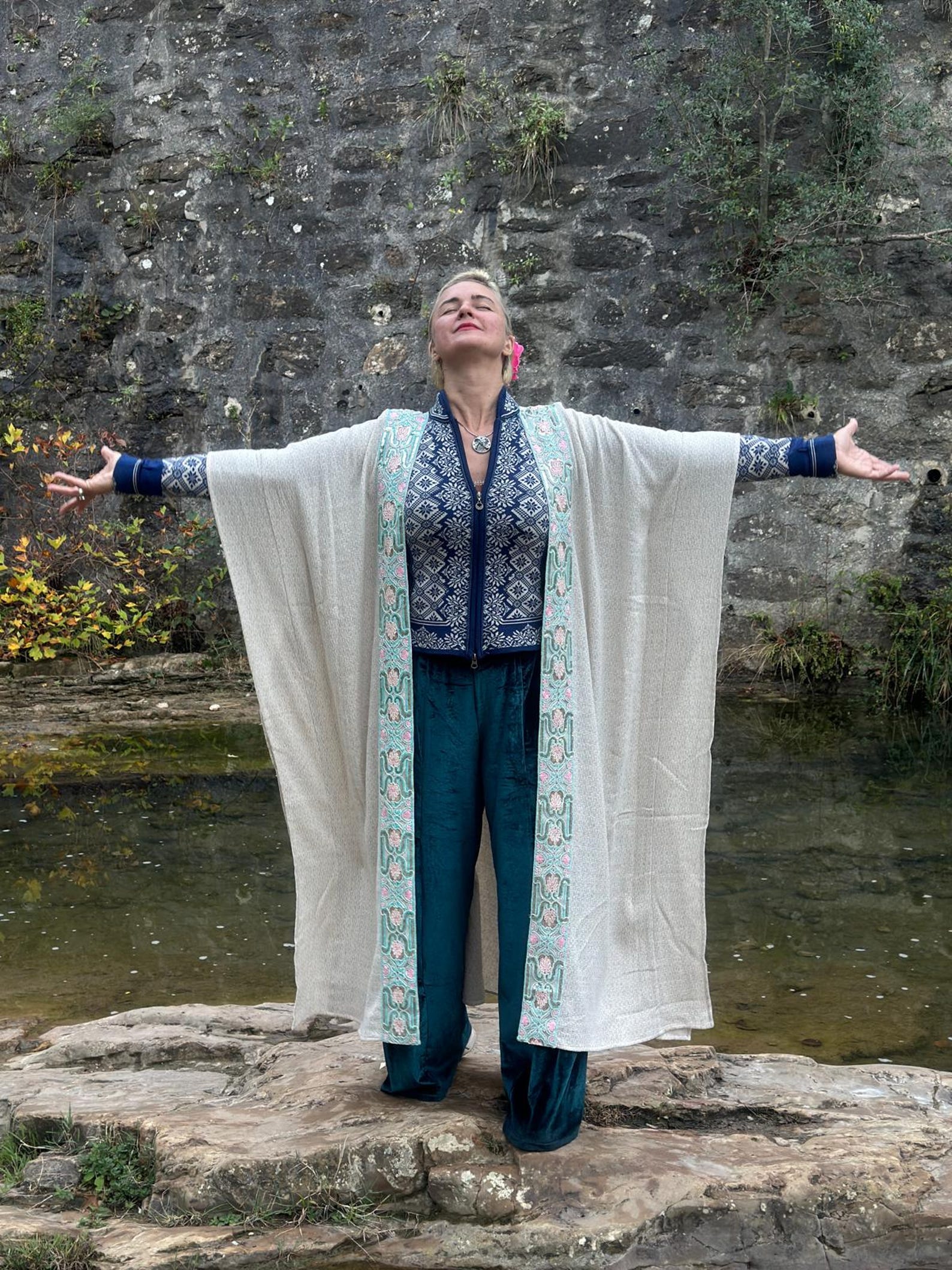 Organic Kimono Festival Robe Druid Cloak Evening Coat Shamaness Elegant ...