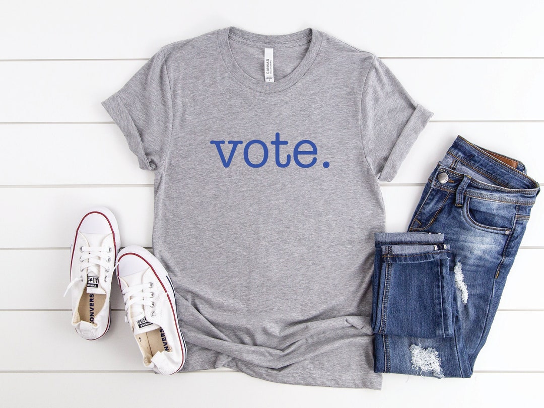 Vote Democrat Shirt Voter Registration T-shirt Election Clothing for ...