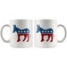 Proud Democrat Coffee Mug Democrat Donkey Ceramic Cup Vote Democrat Mug ...