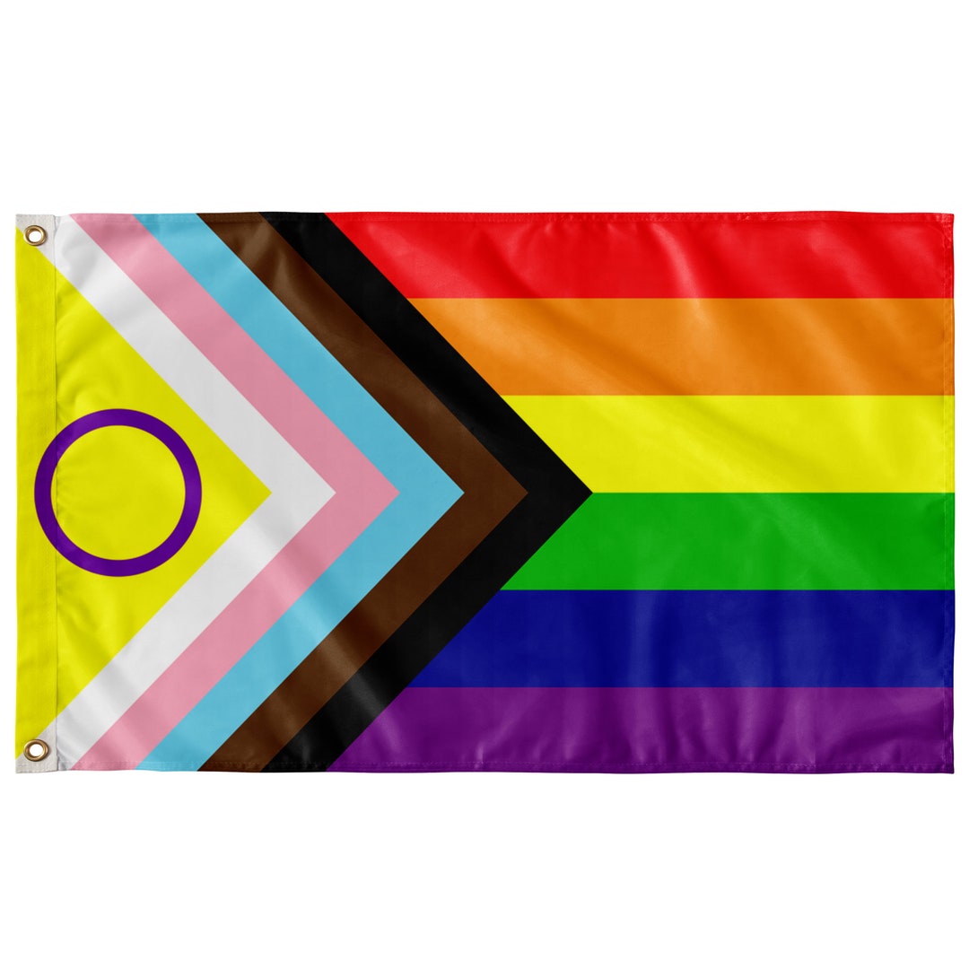 Intersex Inclusive Progress Pride Flag New Inclusive Progress Pride
