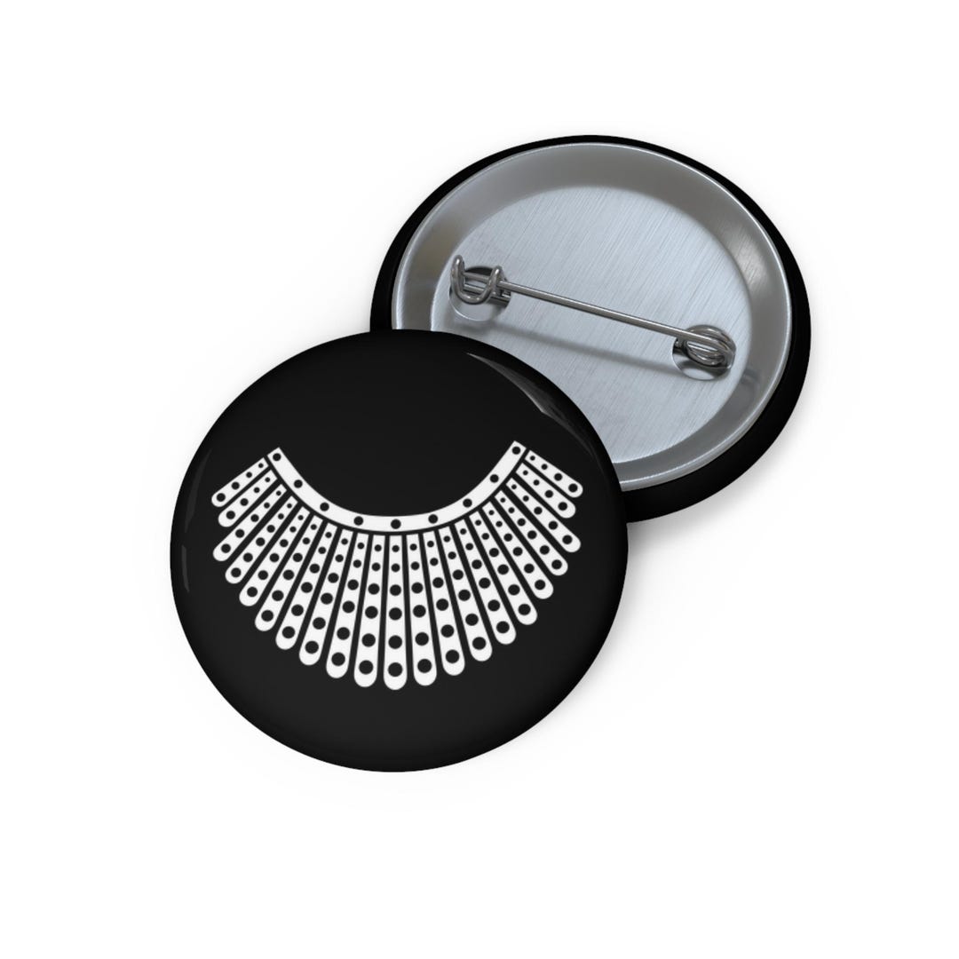 RBG Dissent Collar Pin, Ruth Bader Ginsburg Button, With Fear for Our ...