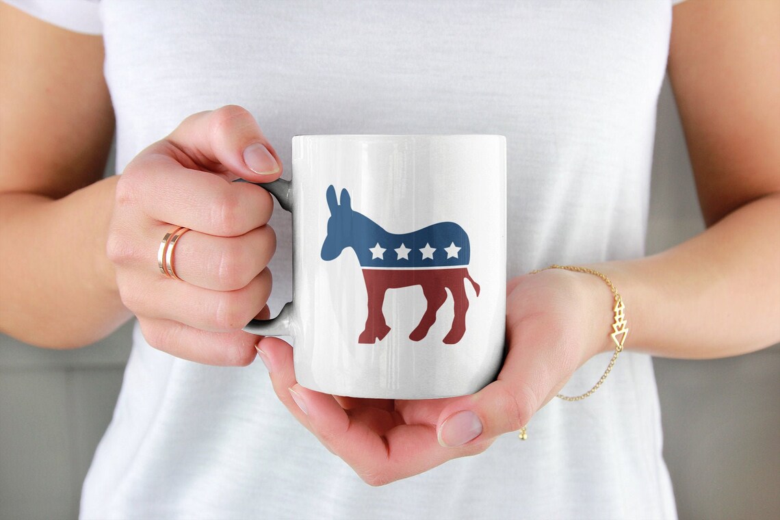 Proud Democrat Coffee Mug Democrat Donkey Ceramic Cup Vote - Etsy Singapore