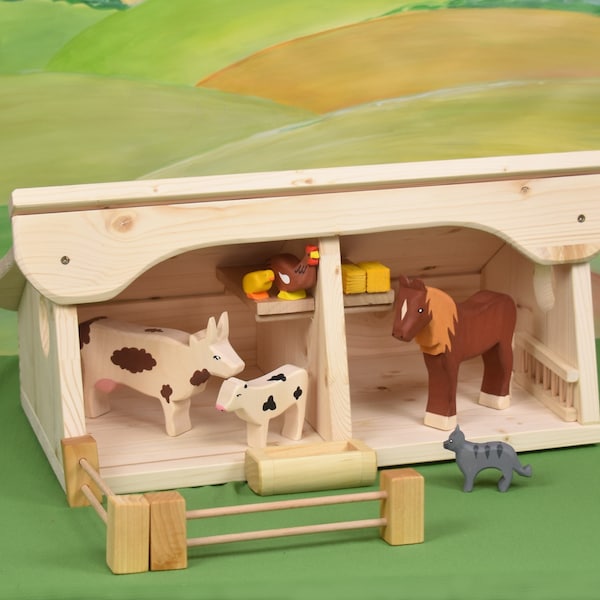 Wooden Toy Barns - Etsy