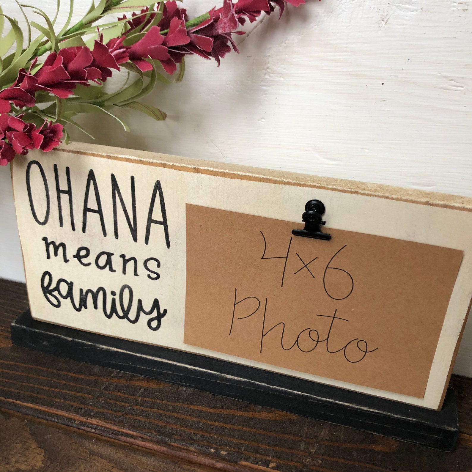 Ohana Means Family Picture Frame / Ohana Picture Frame / Gifts | Etsy