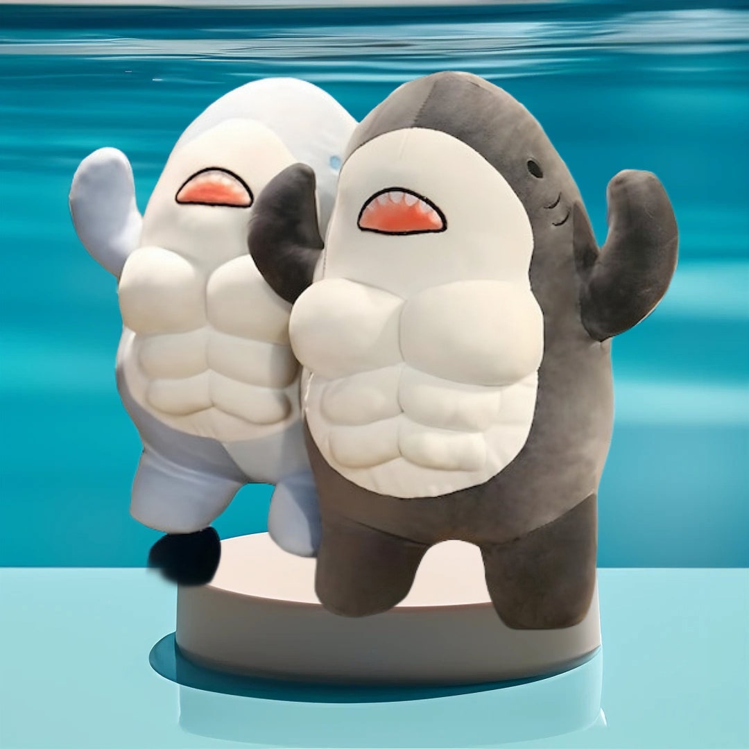 Gym Sharks Plushy Stuffed Animal Shark Toy Birthday Gift for Adults ...