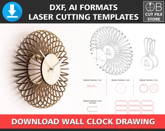 Dxf files for laser | Etsy