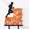 Runner Cake Topper, Jogging Cake Topper, Running Personalised Cake ...