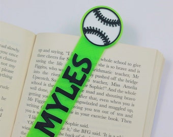 Baseball bookmark | Etsy