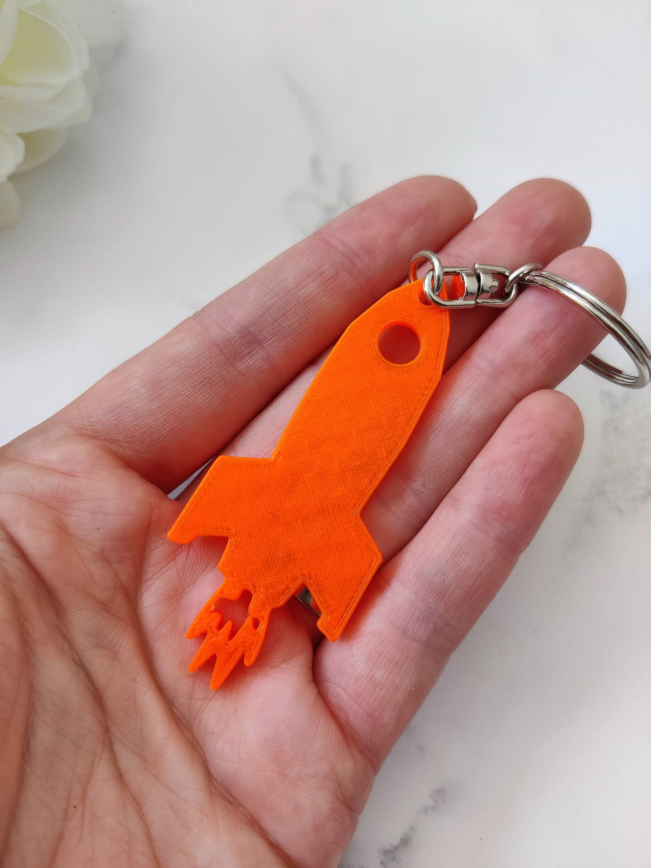 Personalised Rocket Keyring Personalized Rocket Keychain - Etsy UK
