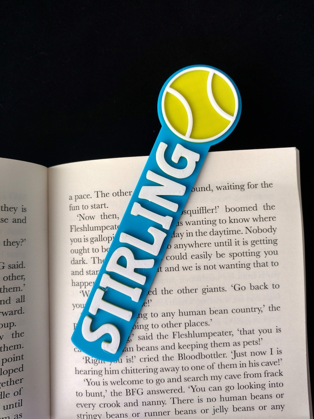 Personalised Tennis Bookmark, Kids Bookmark, Personalized Bookmark ...