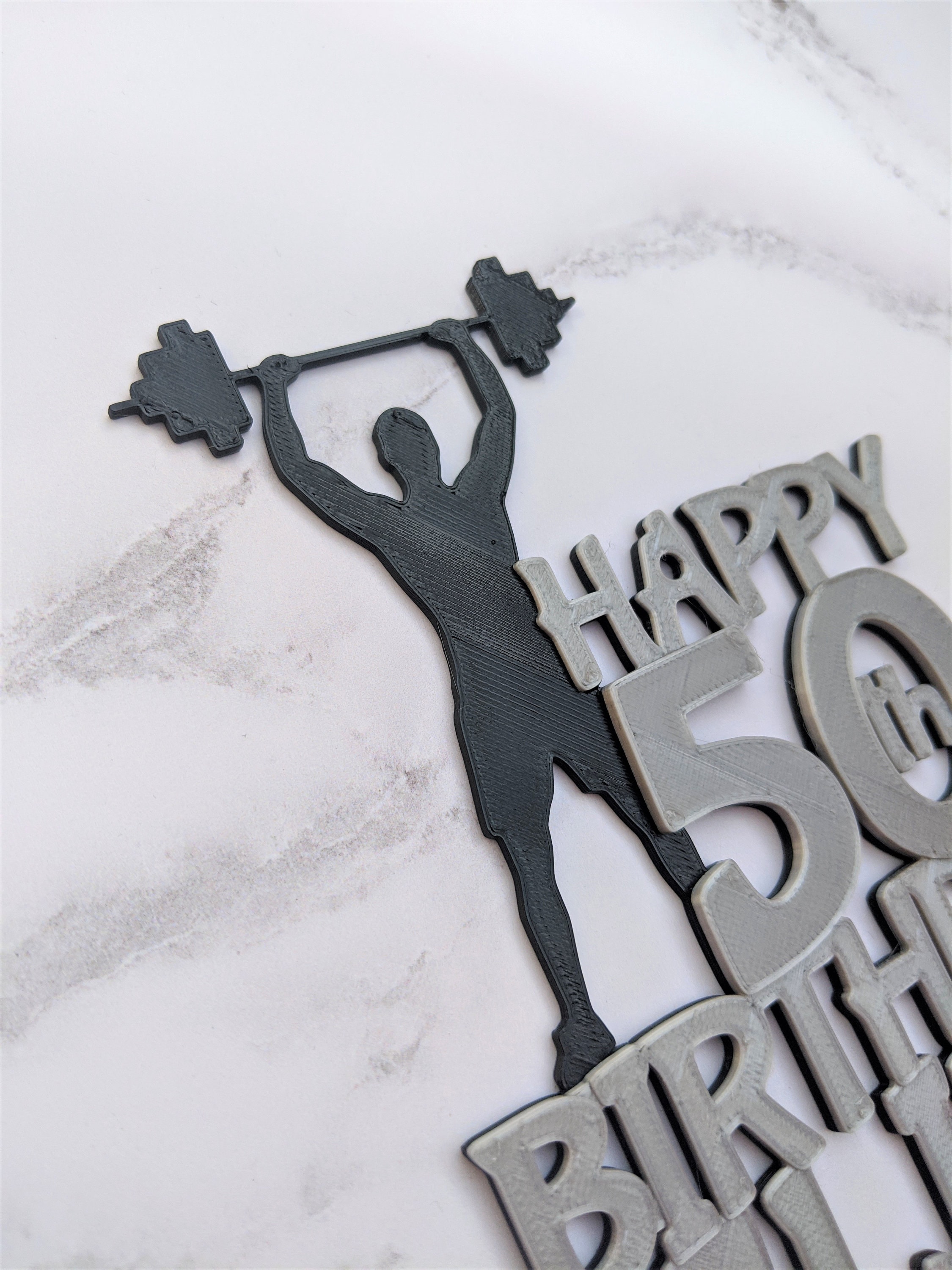 Gym Cake Topper Fitness Cake Topper Weightlifting - Etsy Australia