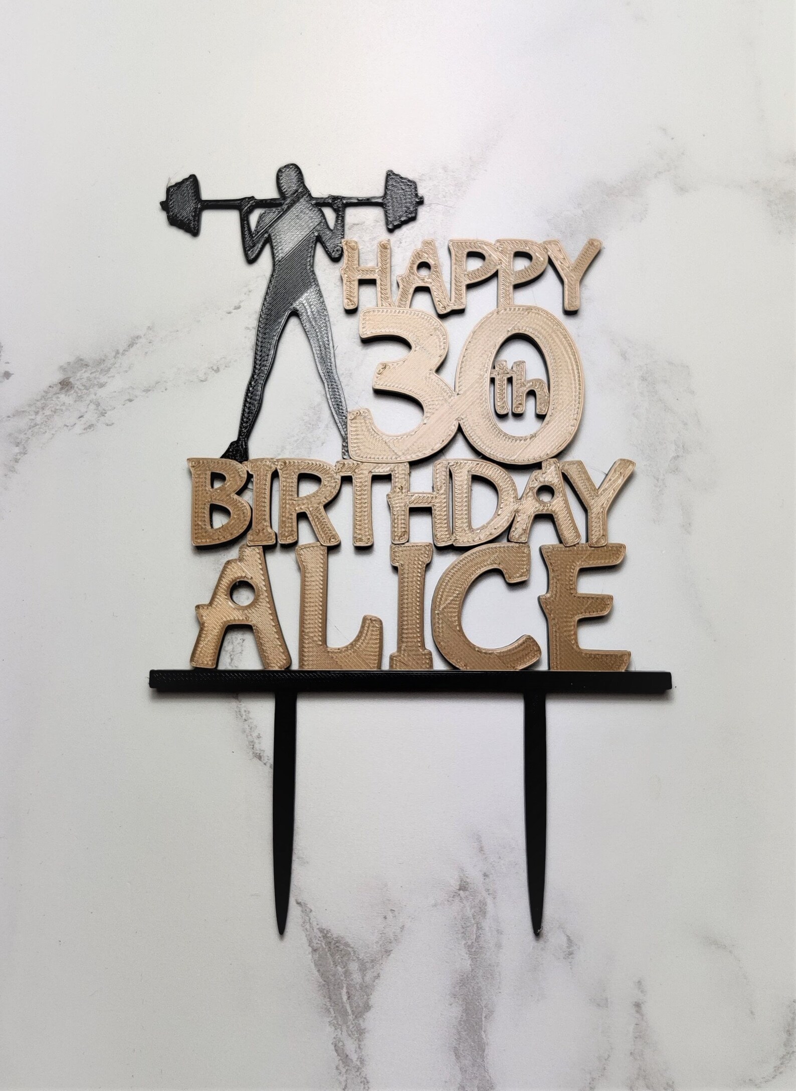 Gym Cake Topper Female Fitness Girl Cake Topper - Etsy