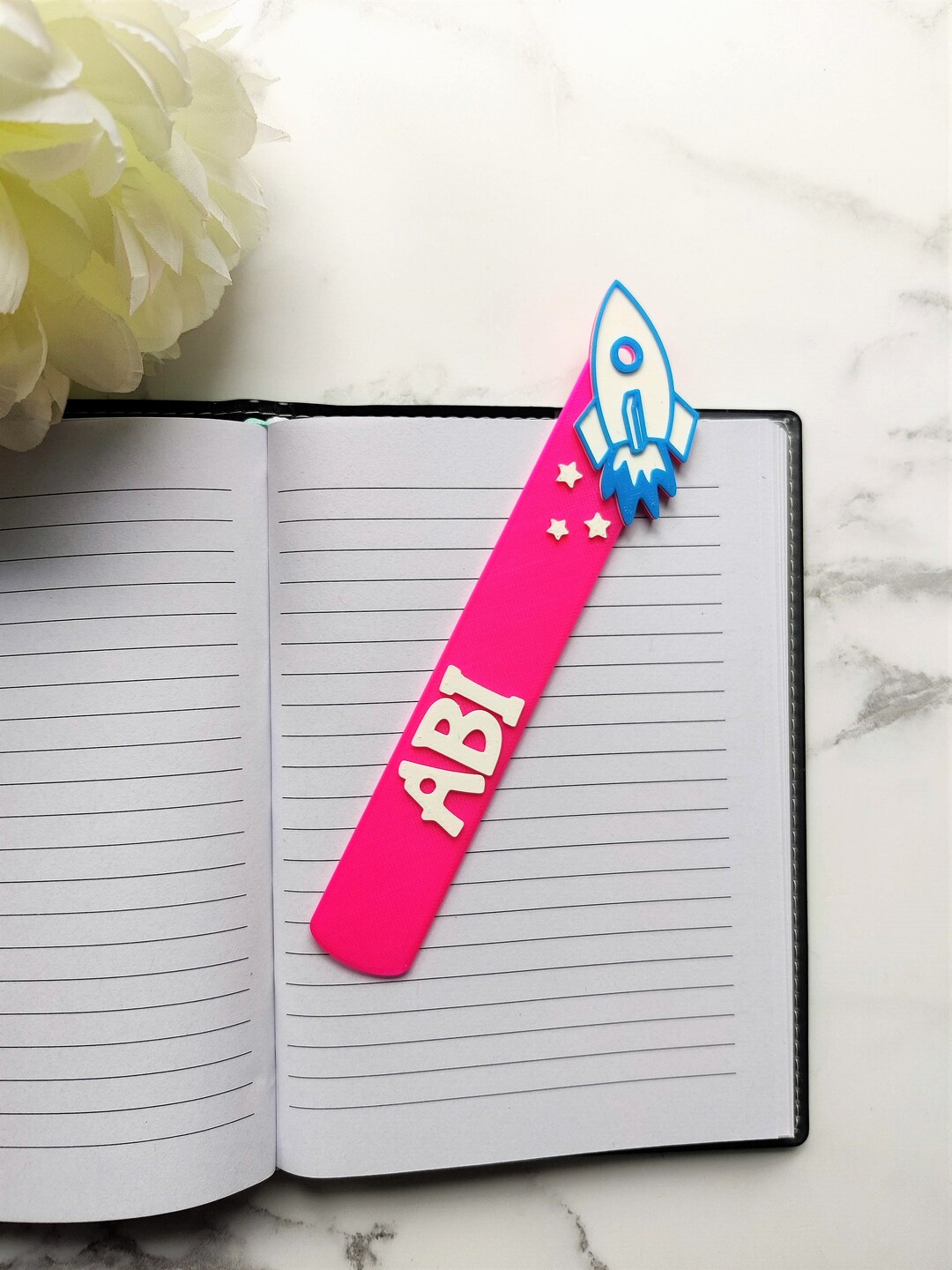 Personalised Rocket Bookmark, Birthday Gift, Stocking Filler, Kids Gift ...