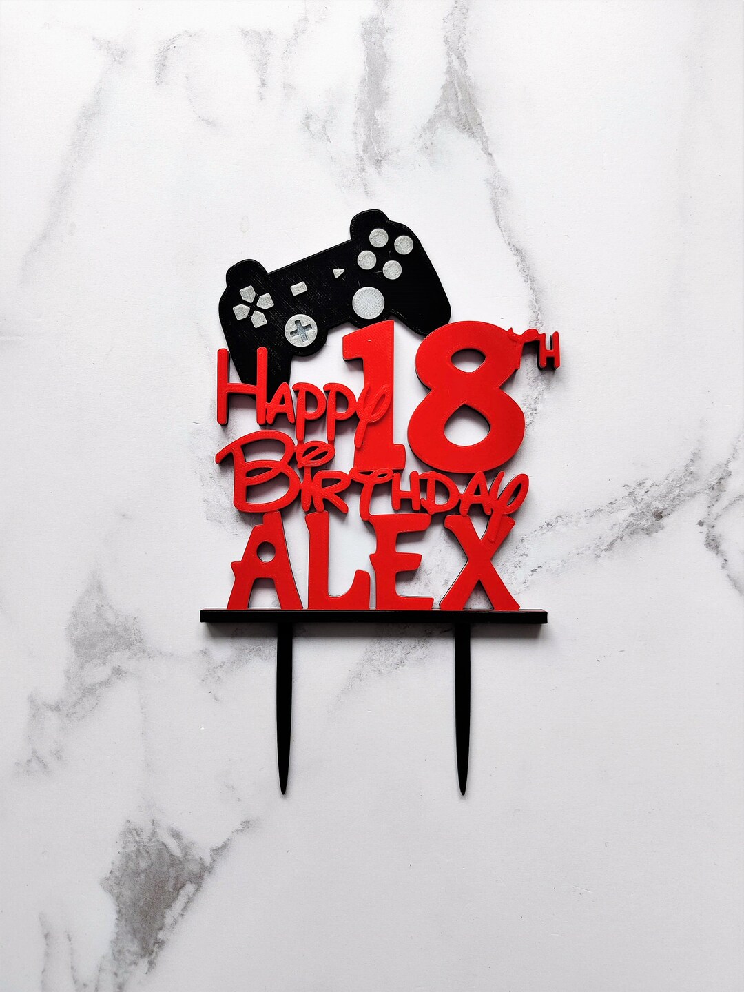 Gaming Cake Topper, Controller Cake Topper, Computer Fan Personalised ...