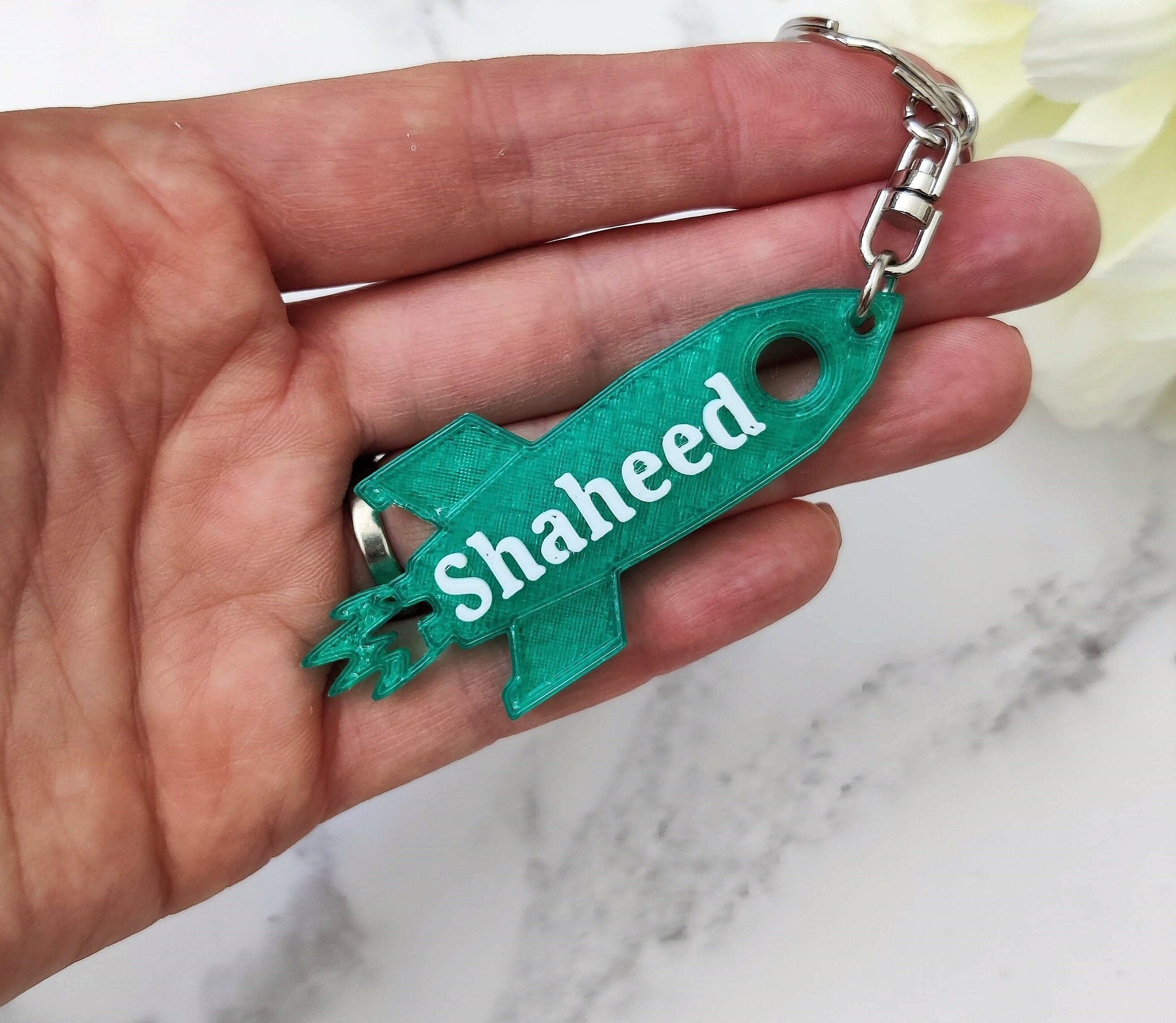 Personalised Rocket Keyring Personalized Rocket Keychain - Etsy UK