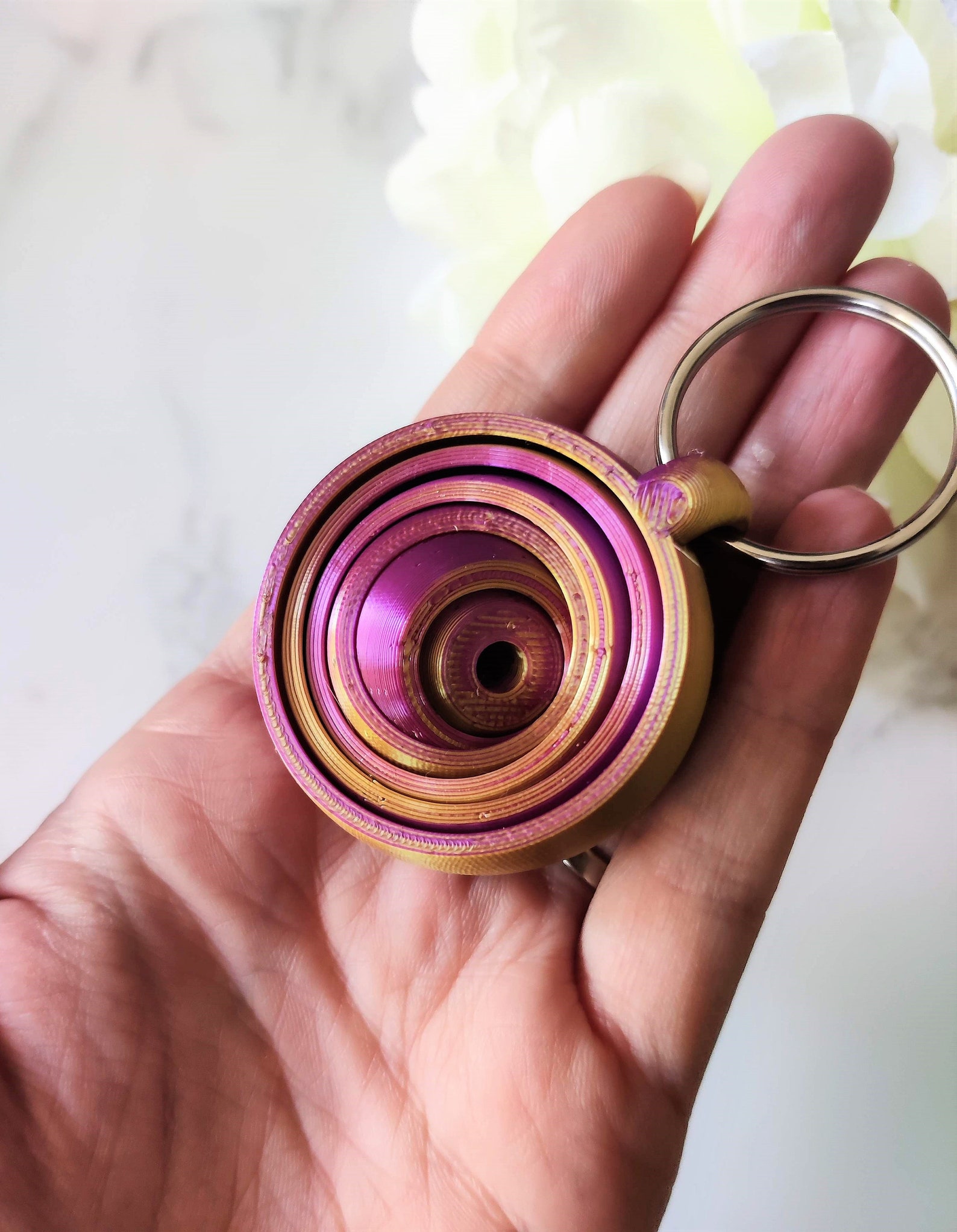 Fidget Keyring Fidget Keychain 3D Printed Birthday Gift - Etsy