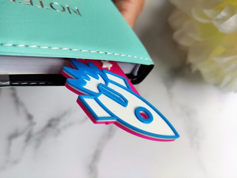 Personalised Rocket Bookmark Birthday Gift Stocking Filler - Etsy UK