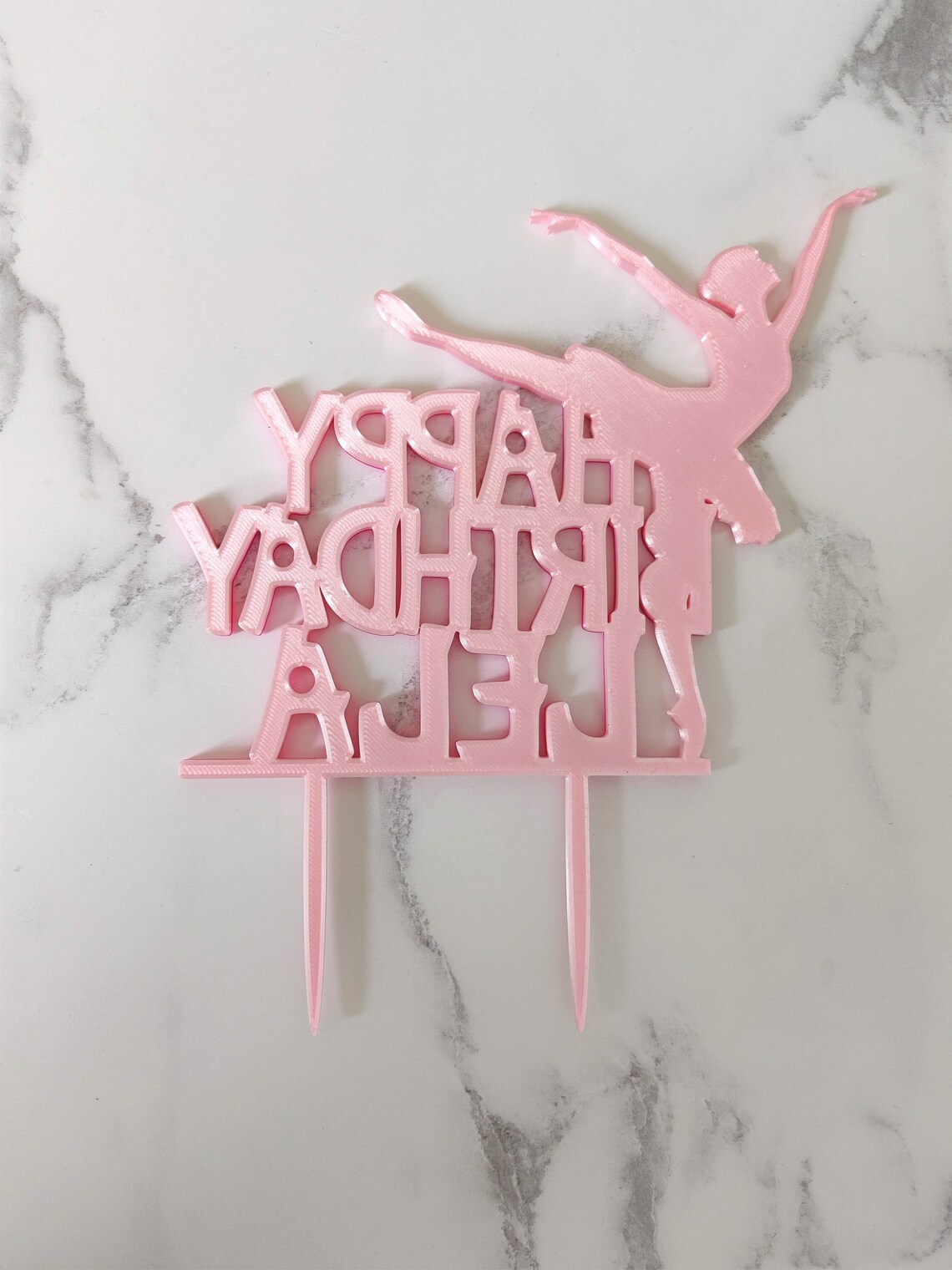 Ballerina Cake Topper, Dancing Cake Topper, Ballet Personalised Cake ...