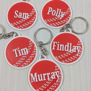 Personalised Cricket Keyring, Kids Keyring, Personalized Keychain ...