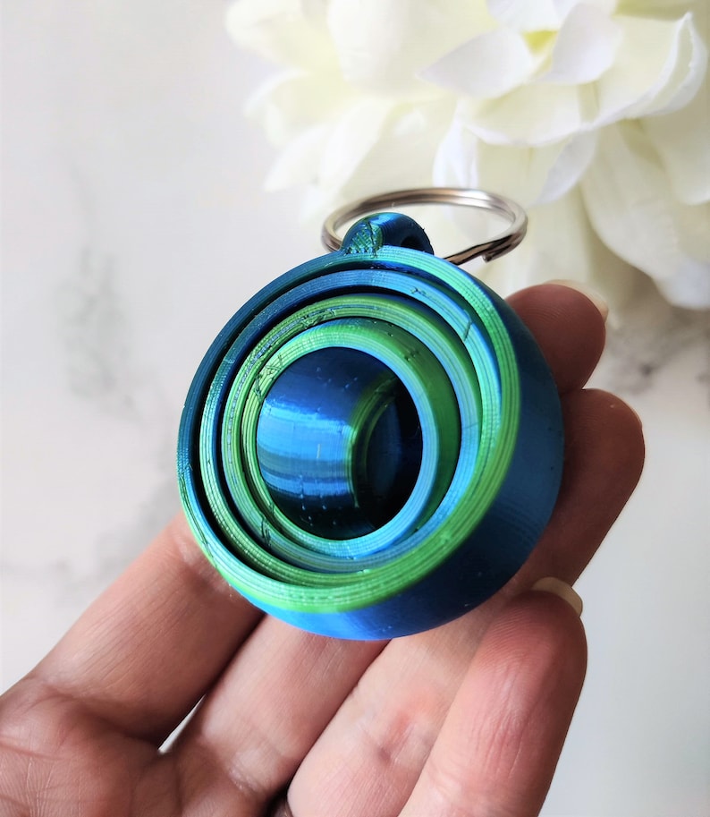 Fidget Keyring Fidget Keychain 3D Printed Birthday Gift - Etsy