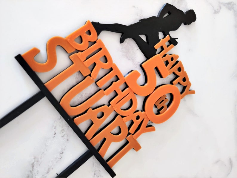 Runner Cake Topper Jogging Cake Topper Running Personalised | Etsy