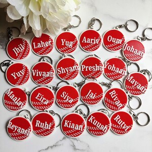 Personalised Cricket Keyring, Kids Keyring, Personalized Keychain ...