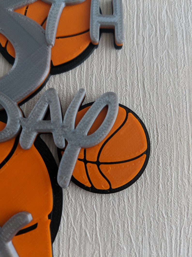 Personalised Basketball Cake Topper Reuseable Plastic - Etsy