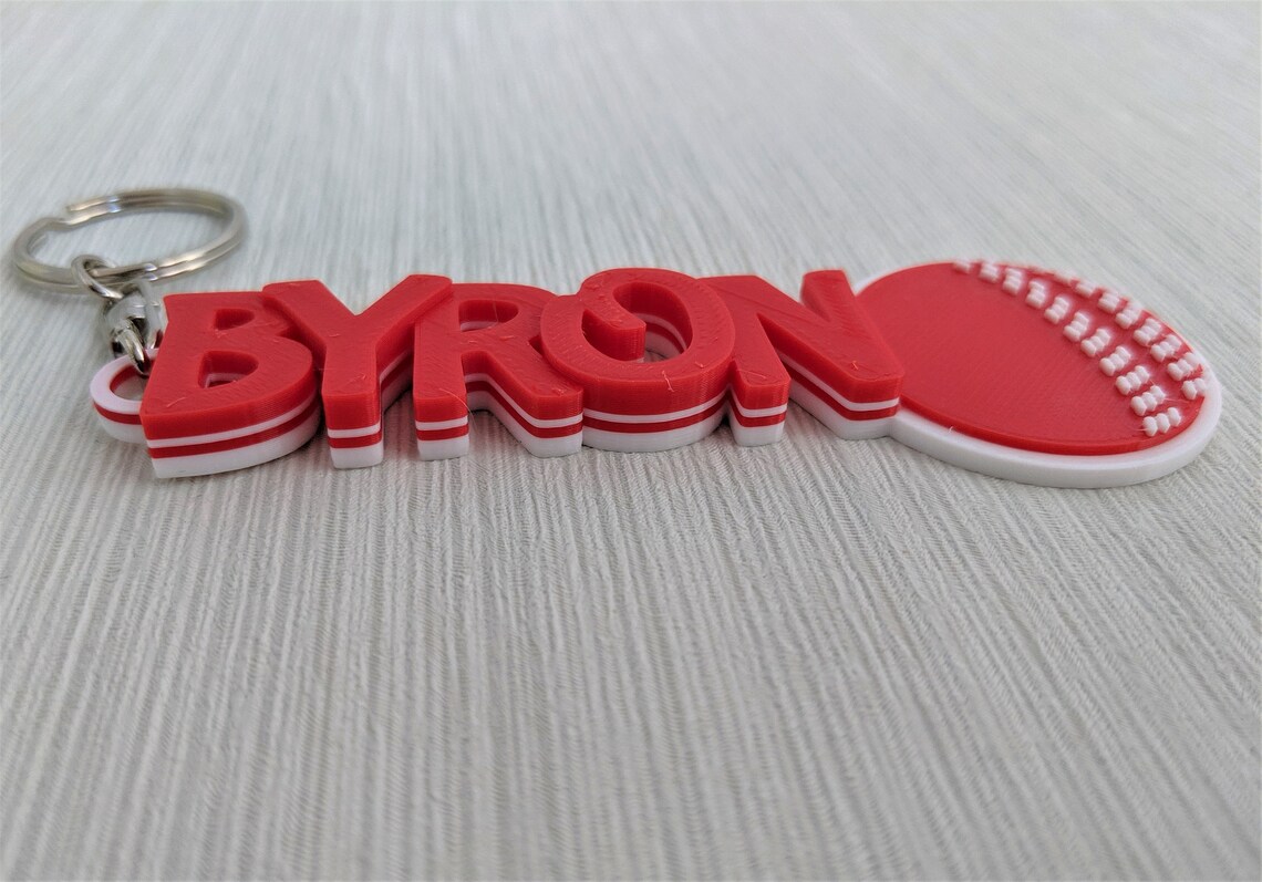 Personalised Cricket Keyring, Kids Keyring, Personalized Keychain ...