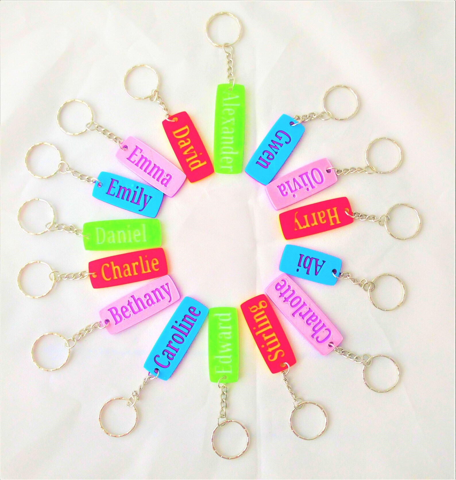 Personalised Keyring, Personalized Keychain, Small Personalised Gift ...