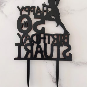 Runner Cake Topper, Jogging Cake Topper, Running Personalised Cake ...