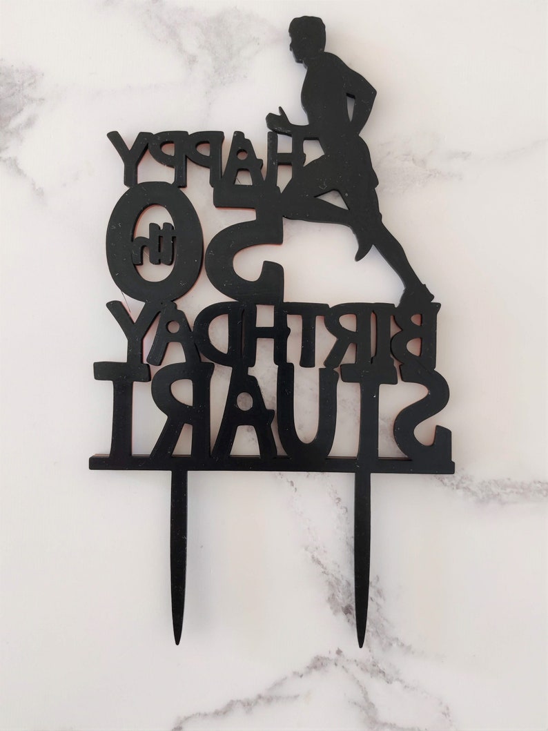 Runner Cake Topper Jogging Cake Topper Running Personalised - Etsy UK