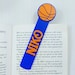 Personalised Basketball Bookmark, Kids Bookmark, Personalized Bookmark ...