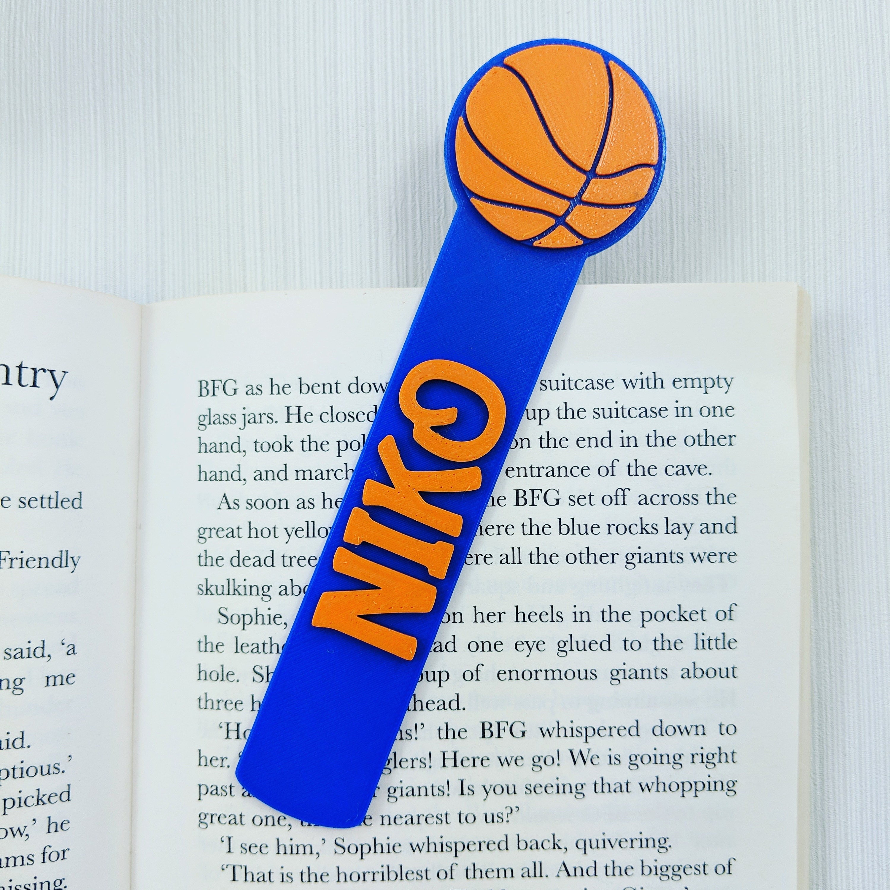 Personalised Basketball Bookmark Kids Bookmark Personalized - Etsy UK