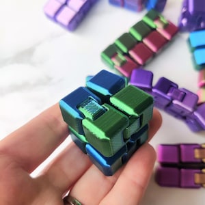 Fidget Cube, Infinity Cube, Stress Reliever, Sensory Toy, Fiddle Cube ...