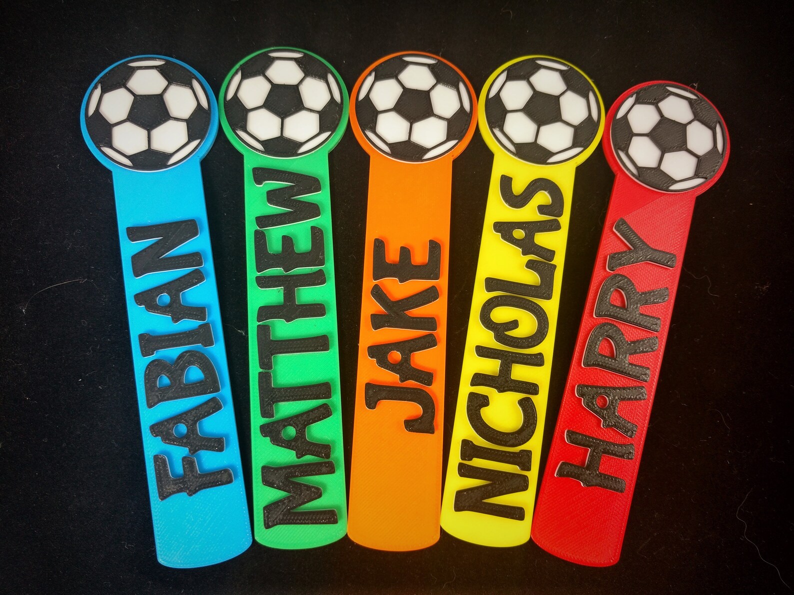 Personalised Football Bookmark, Stocking Filler, Stocking Stuffer, Kids ...