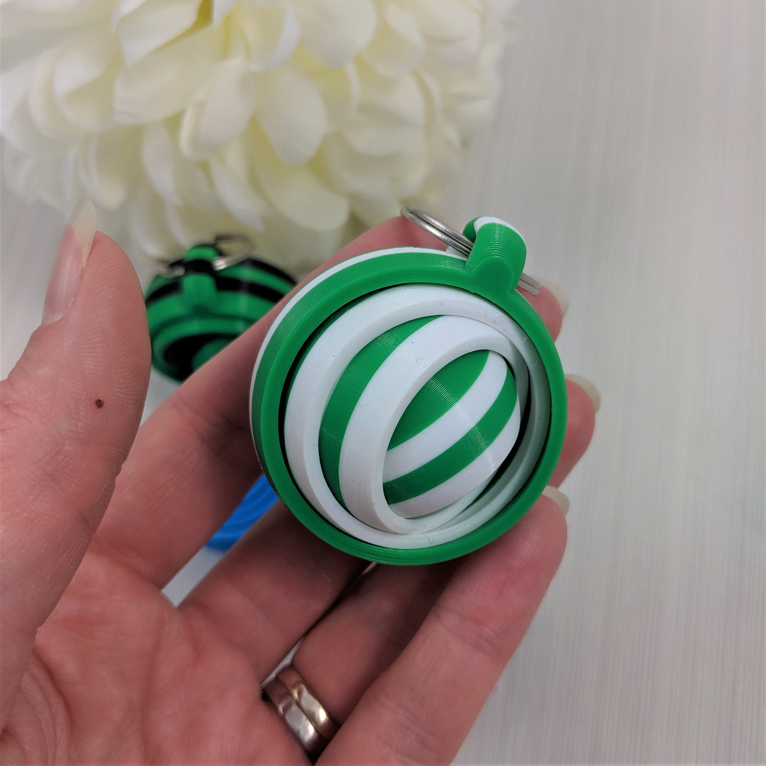 Fidget Keyring Fidget Keychain 3D printed Birthday gift | Etsy