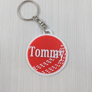 Personalised Cricket Keyring, Kids Keyring, Personalized Keychain ...