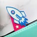 Personalised Rocket Bookmark, Birthday Gift, Stocking Filler, Kids Gift ...
