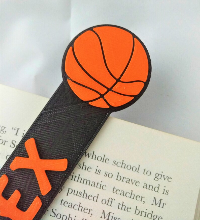 Personalised Basketball Bookmark Kids Bookmark Personalized - Etsy UK