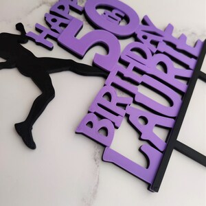 Runner Female Cake Topper, Jogging Girl Cake Topper, Running Female ...