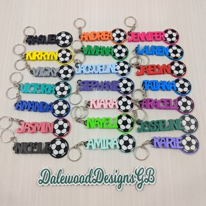 5+ Personalised Football Keyrings, Bulk Buy. Personalized Football ...