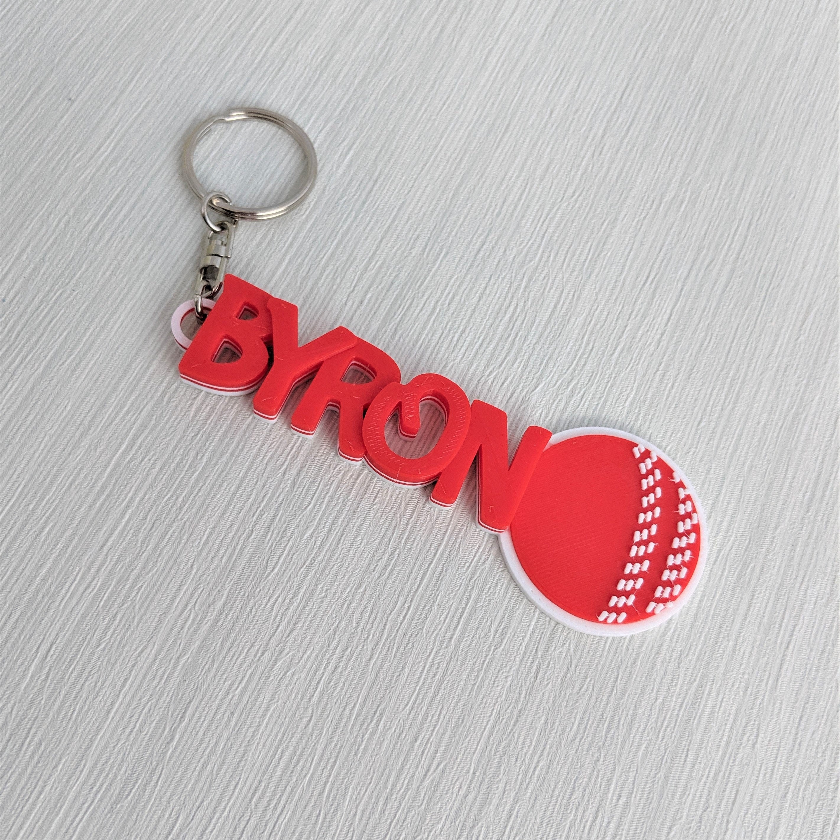 Personalised Cricket Keyring, Kids Keyring, Personalized Keychain ...