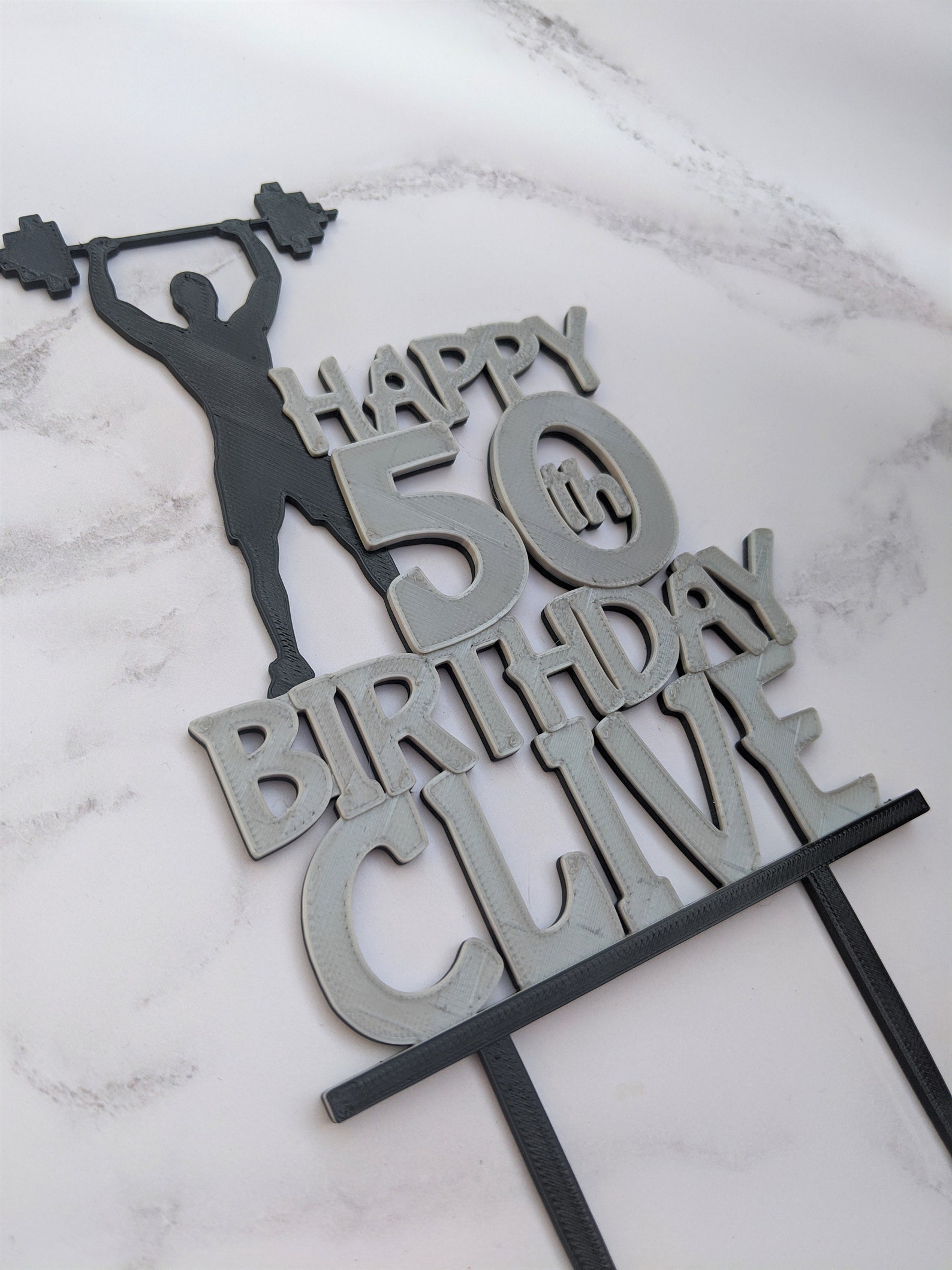 Gym Cake Topper Fitness Cake Topper Weightlifting - Etsy Australia