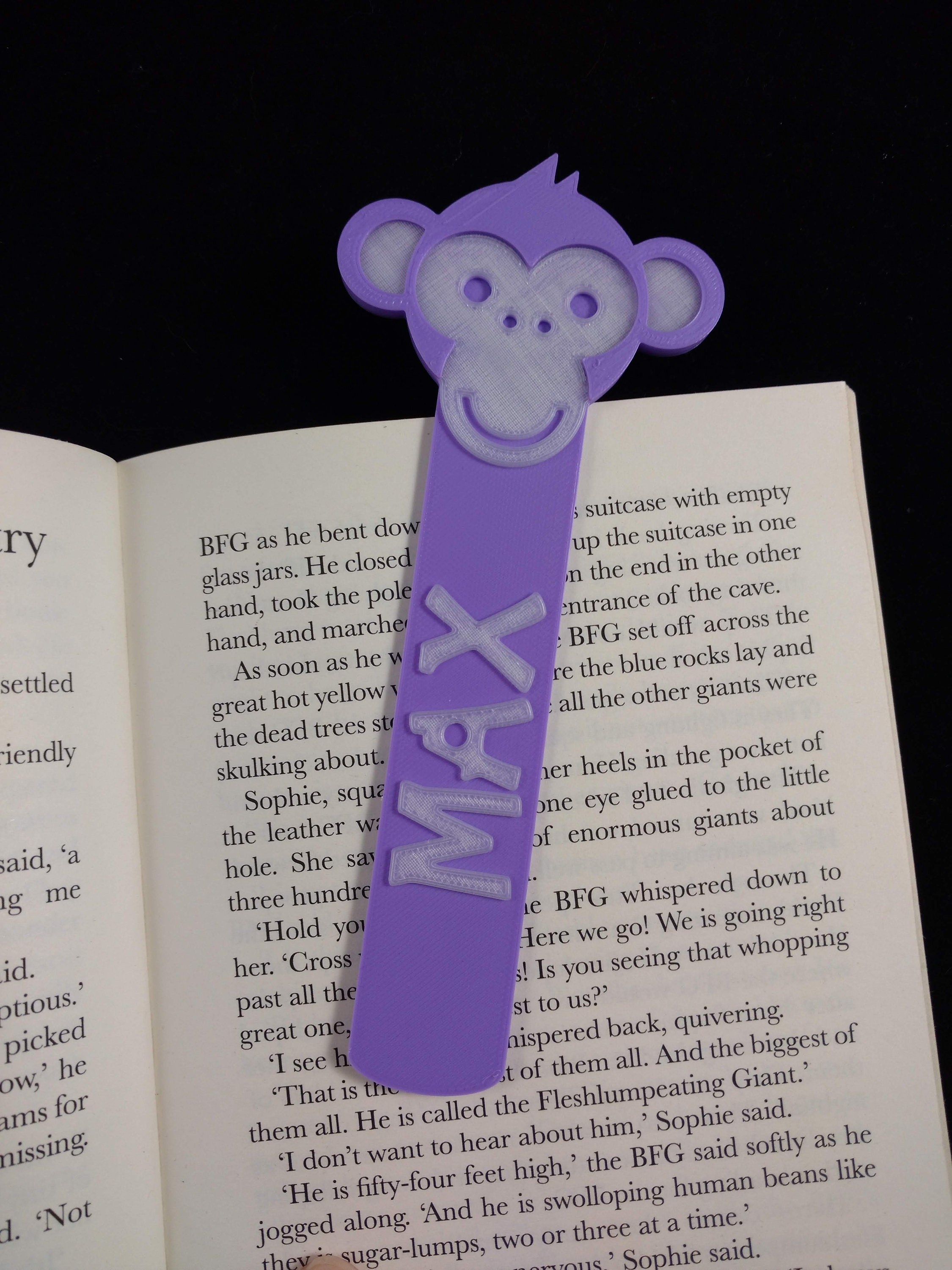 Personalised Monkey bookmark Stocking filler stocking | Etsy