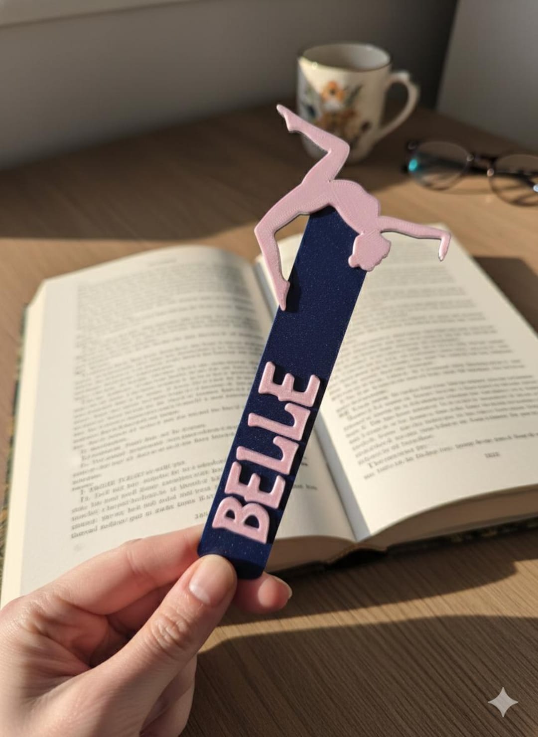 Custom Gymnastics Bookmark - Personalised 3D Printed Gift for Gymnast ...