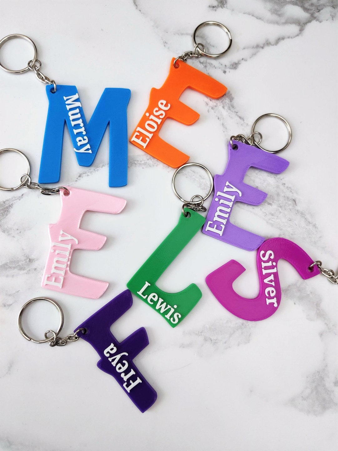 Bulk Personalised Initial Keyrings, Bulk Buy Personalized Initial ...