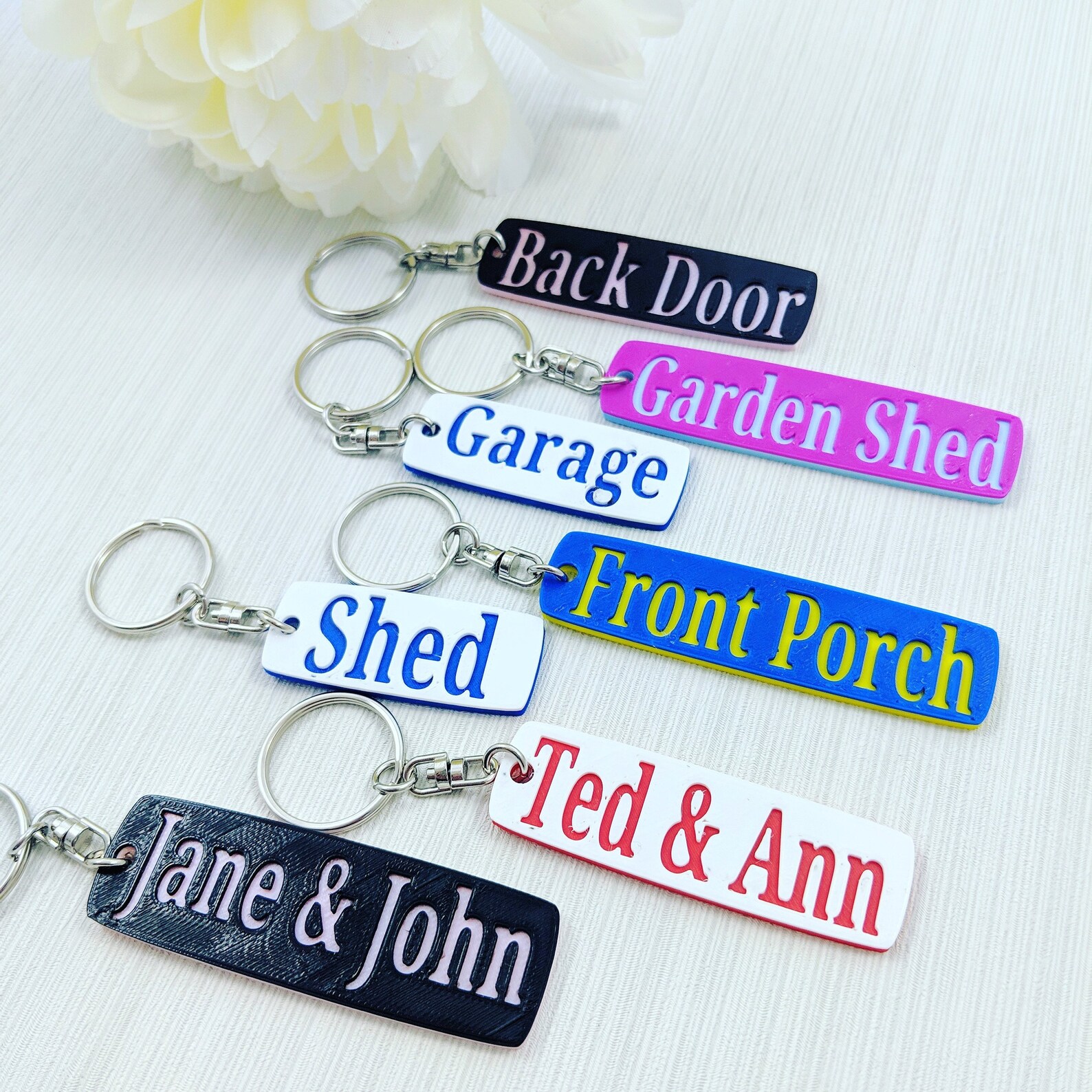 Personalised Keyring, Personalized Keychain, Small Personalised Gift ...