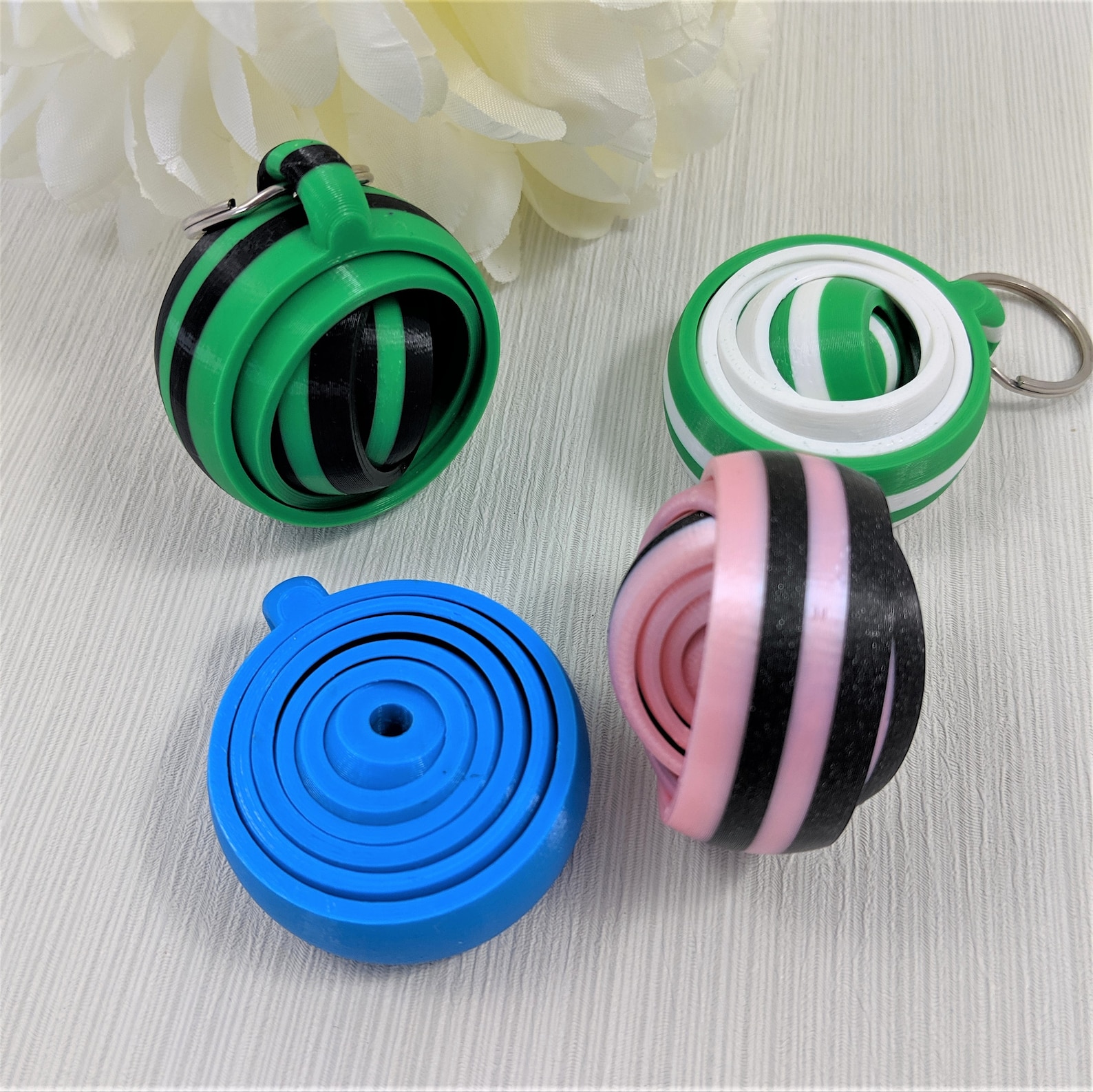 Fidget Keyring Fidget Keychain 3D Printed Birthday Gift - Etsy