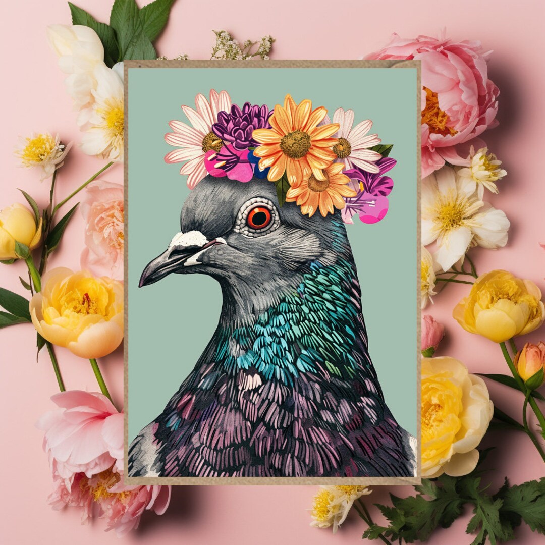 Pigeon Greetings Card Birthday Thank You Card for Her for Him General ...